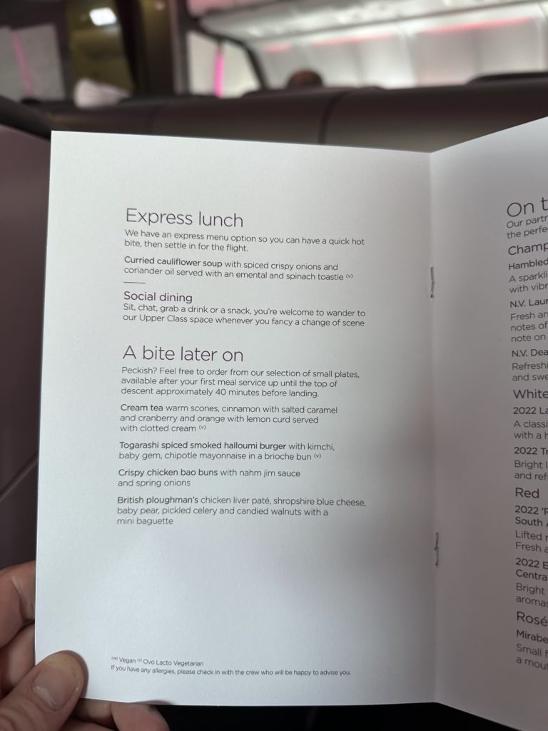 Virgin Atlantic A330 Business Class London to New York Review ...